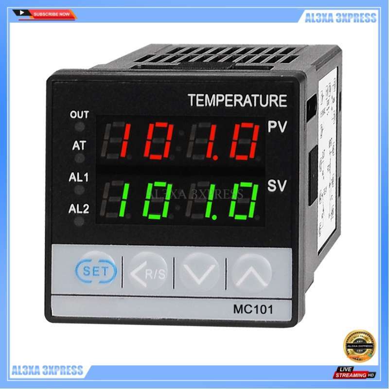 Promo PID Temperature Controller Meter Indikator Penyangga ℃/℉ Display ...