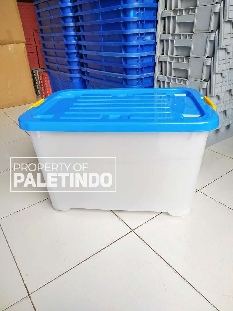 Jual Container Box Besar Dengan Roda Lotus 100 Liter - Biru Di Seller ...
