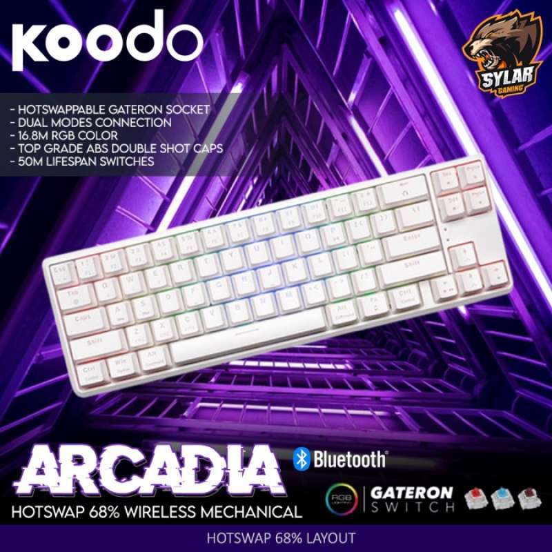 Promo koodo arcadia 68% rgb hotswap bluetooth mechanical gaming ...
