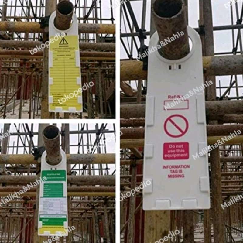 Promo scaffold inspection tags - safety signs Diskon 19% di Seller ...