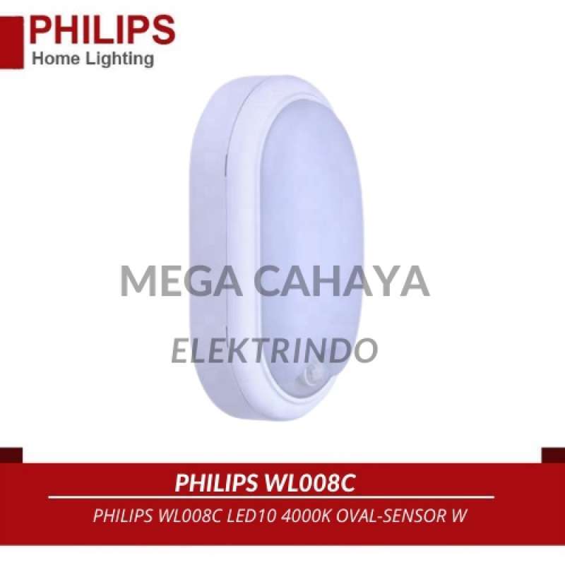 Promo PHILIPS SmartBright Bulkhead WL008C LED10/NW Oval- Sensor W ...