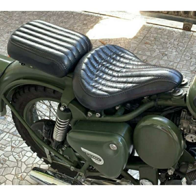 Jual jok motor royal enfield classic 350 500 drop seat 2 di Seller ...