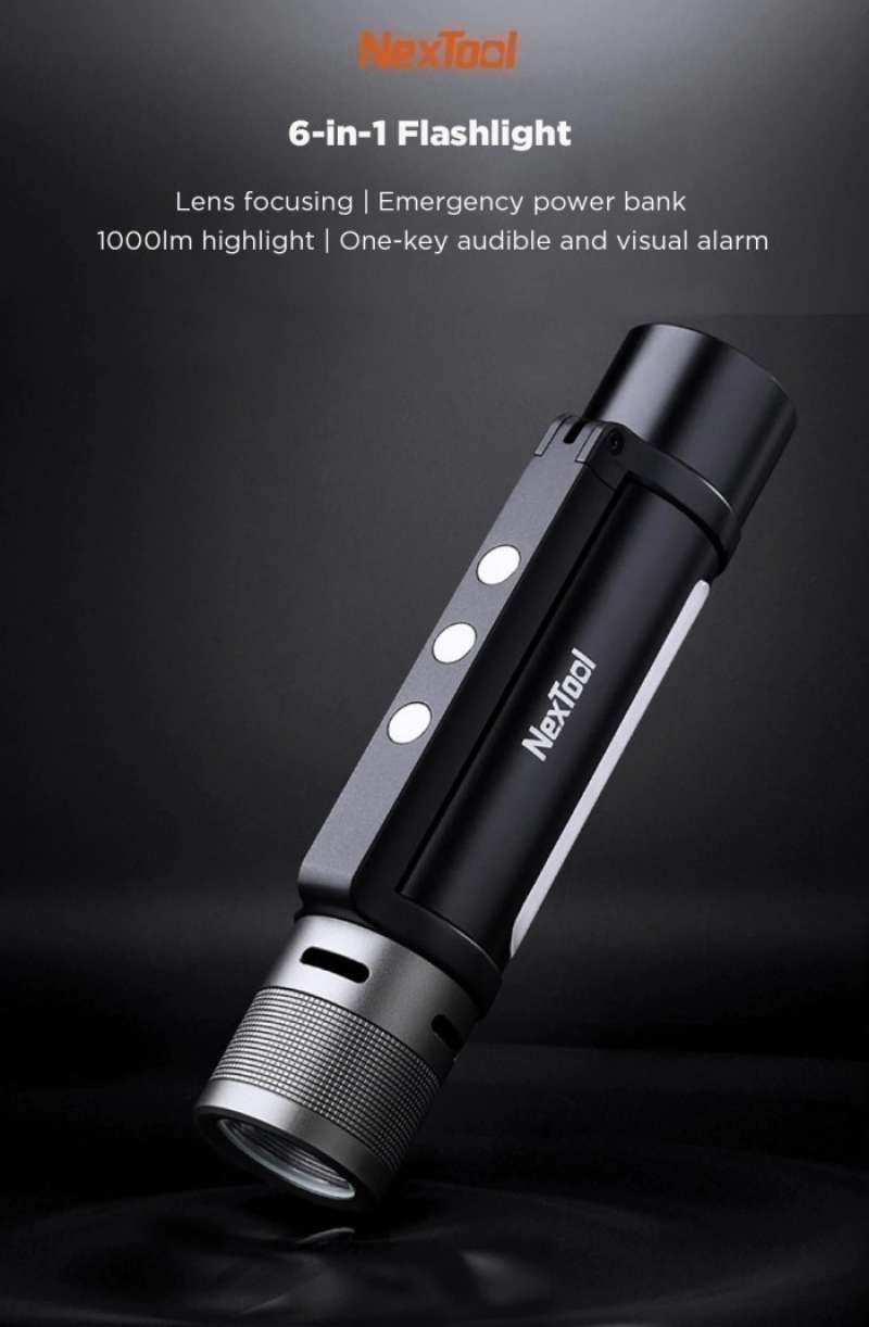 Promo Nextool Ne20030 - Senter 6 In 1 Multifungsi - 1000 Lumens Max ...