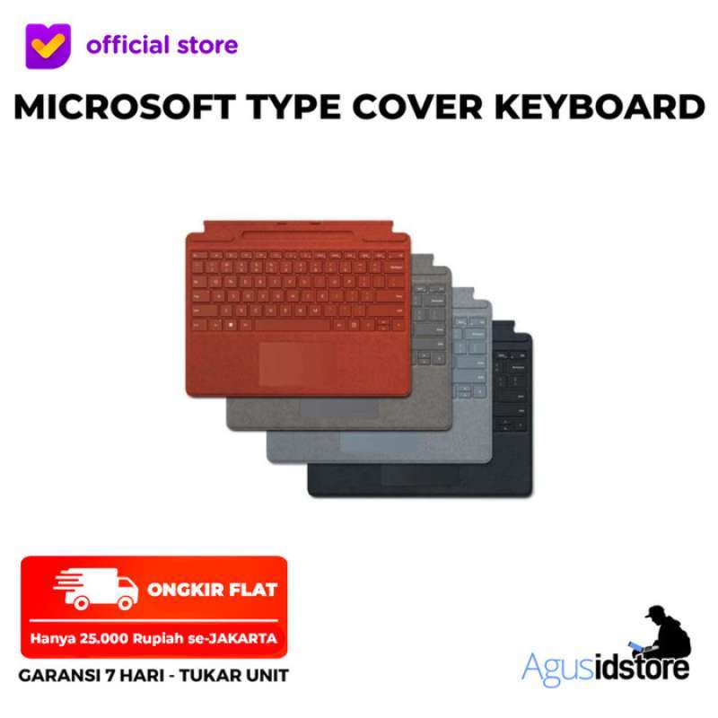 Jual Microsoft Type Cover Keyboard Surface Pro 7 8 9 GO Signature ...