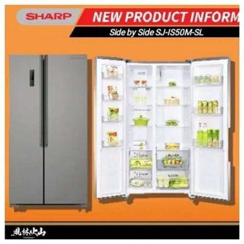 Promo Kulkas Sharp Side By Side Sjis50Msl Diskon 23% di Seller Ruang ...