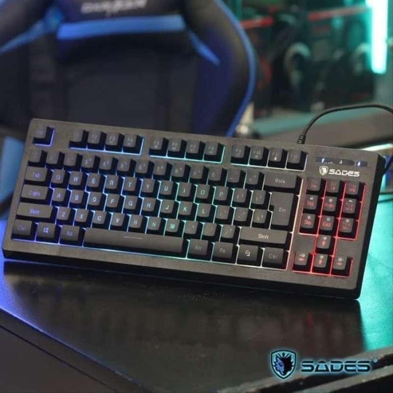 Jual Sades Sabre - Tkl Rgb Membrane Backlight Gaming Keyboard Di Seller ...