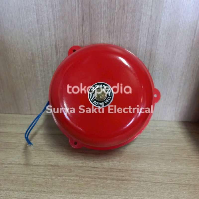 Promo Round Bell 220v 150mm Alarm Bel Sekolah Listrik Bulat Kring ...