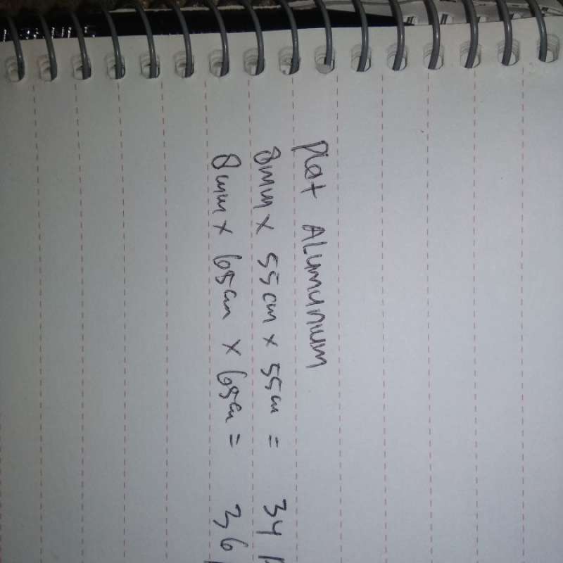 Promo nota plat alumunium 8mm Diskon 33% di Seller Belibanyak Shop ...