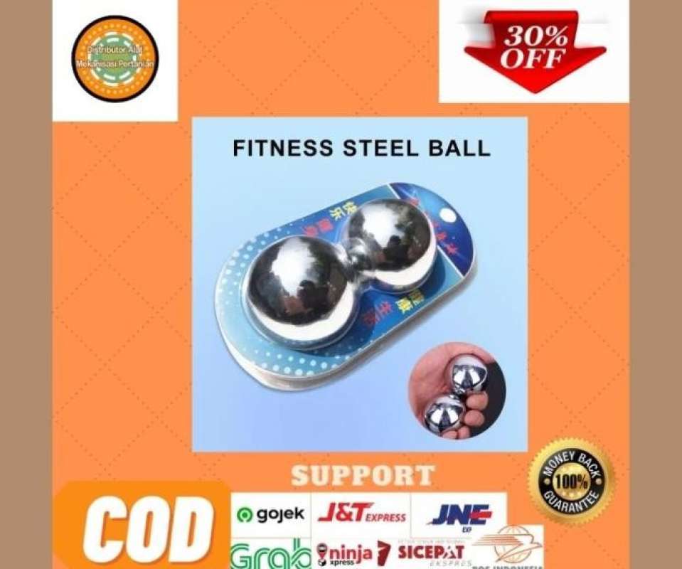 Promo Bola Terapi Besi Stainless Steel Magnet Tangan Saraf Struk ...