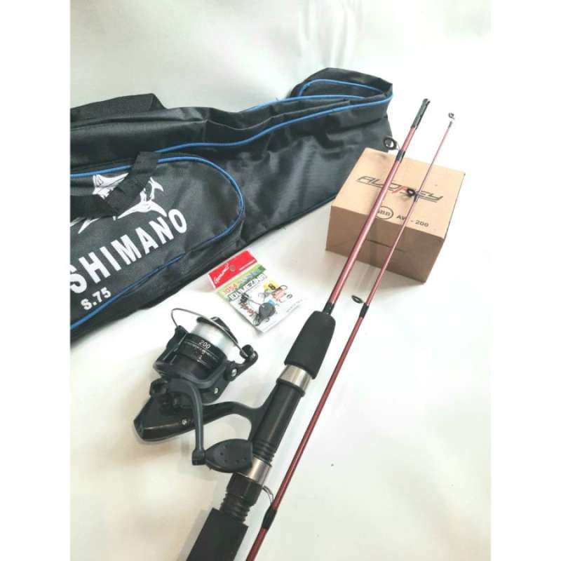 Promo 2 Set Alat Pancing Lengkap Dengan Joran 150 Kekuatan 10lbs Diskon ...