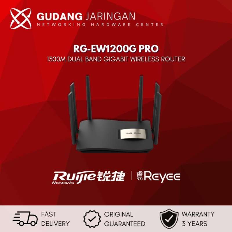 Promo RG-EW1200G PRO RUIJIE REYEE 1300M DUAL BAND GIGABIT WIRELESS ...