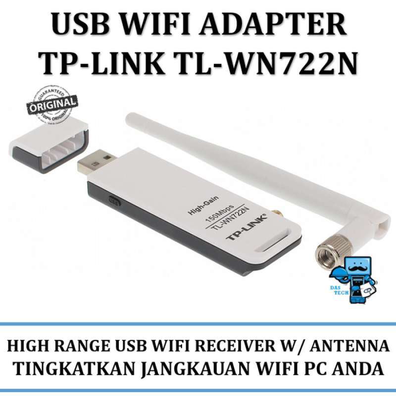 Jual USB WiFi TP-Link 150Mbps High Gain Wireless USB Adapter TL-WN722N ...