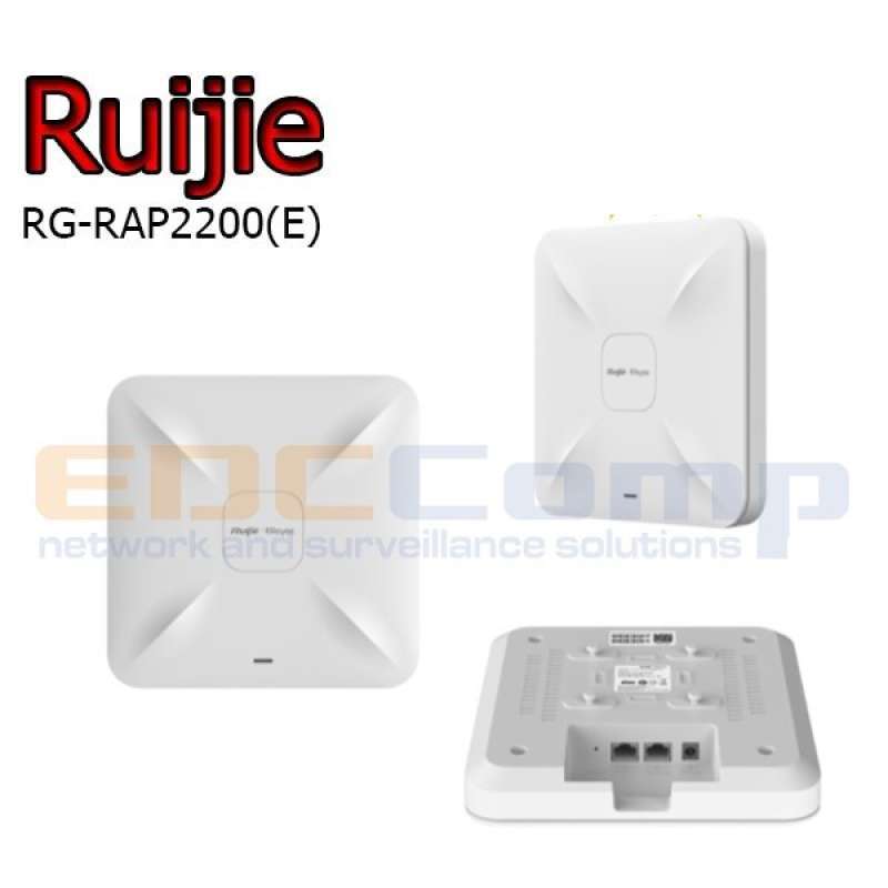 Promo Ruijie RG-RAP2200(E) AC1300 Dual Band Gigabit Ceiling Mount AP ...