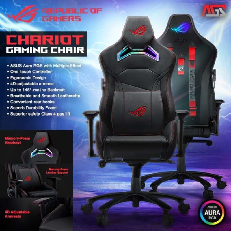 Promo ROG CHARIOT RGB GAMING CHAIR - KURSI GAMING Diskon 23% di Seller ...