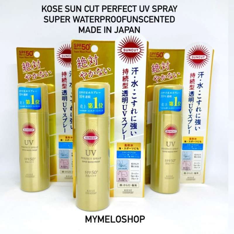 Promo KOSE SUN CUT PERFECT UV SPRAY 60g WATERPROOF MADE IN JAPAN Diskon ...