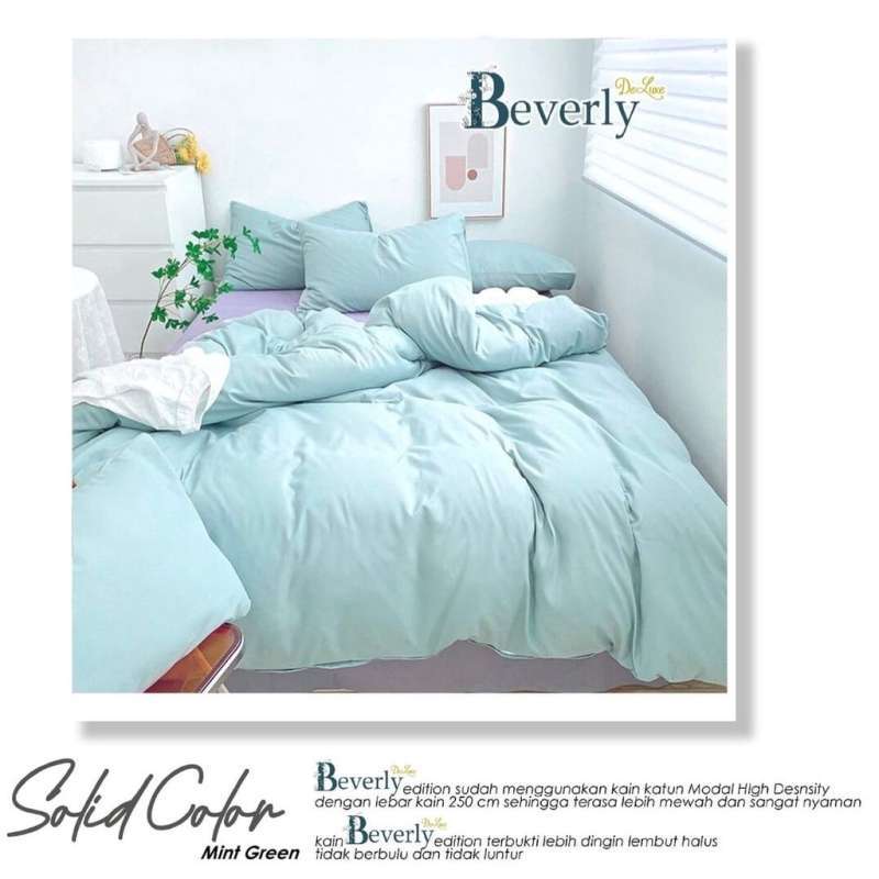 Jual Sprei Katun Solid Color Polos Mint Green / Polos Sage Green ...