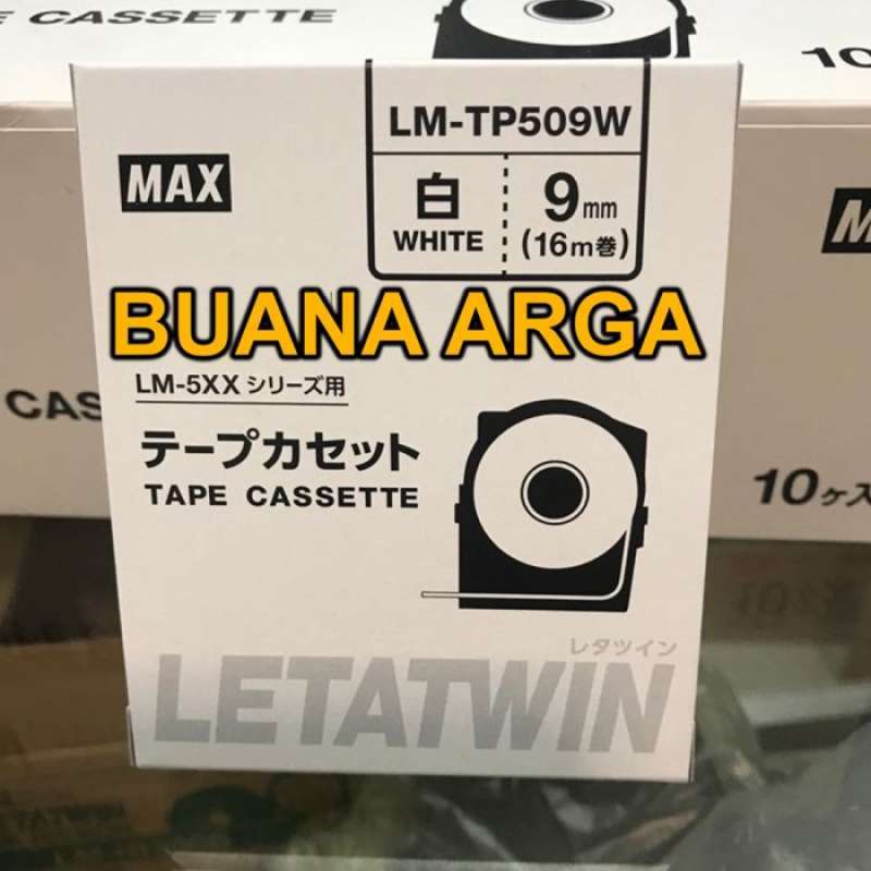 Promo Tape Label Letatwin Max LM-TP509 Kuning / Putih untuk LM-550A LM ...