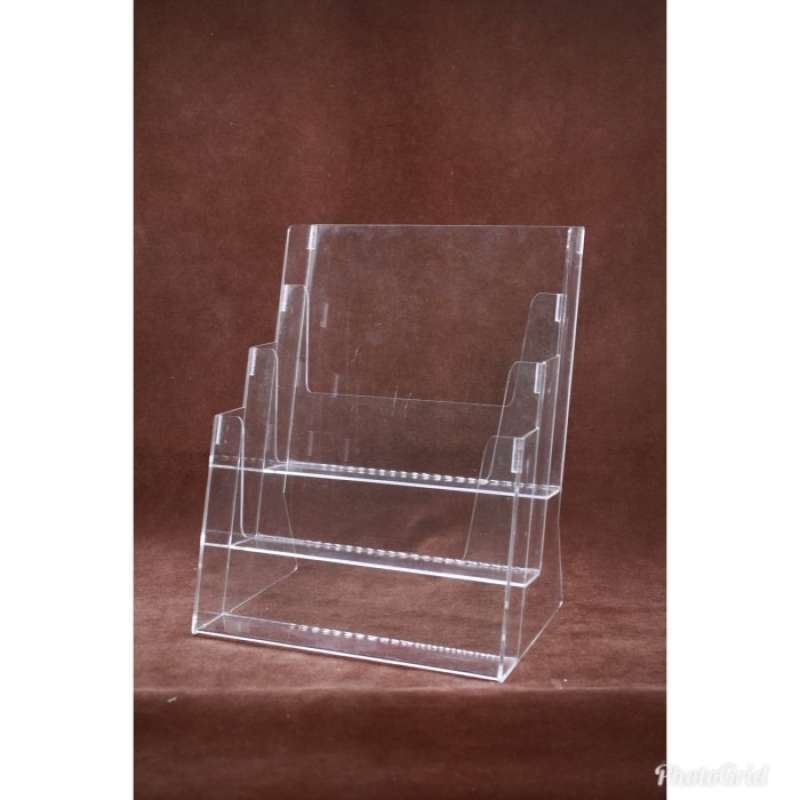 Jual Acrylic Tempat Display Brosur Ukuran A4 3susun Di Seller Galelleaa ...