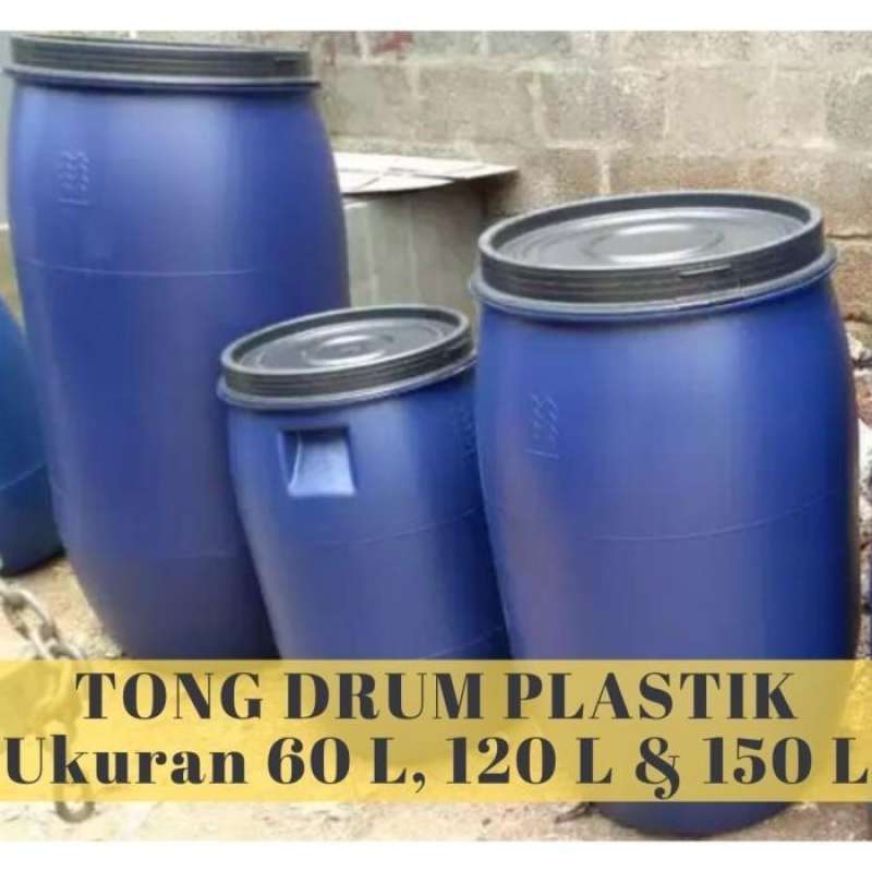 Jual Tong Plastik 120 L Liter HDPE Baru liter Drum Air Plastik tebal ...
