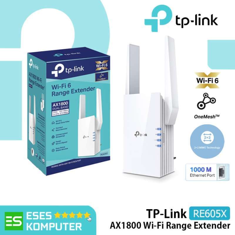 Jual Wifi Range Extender Tp-link Re605x Ax1800 Wi-fi 6 Gigabit Port Di Seller Eses Komputer ...