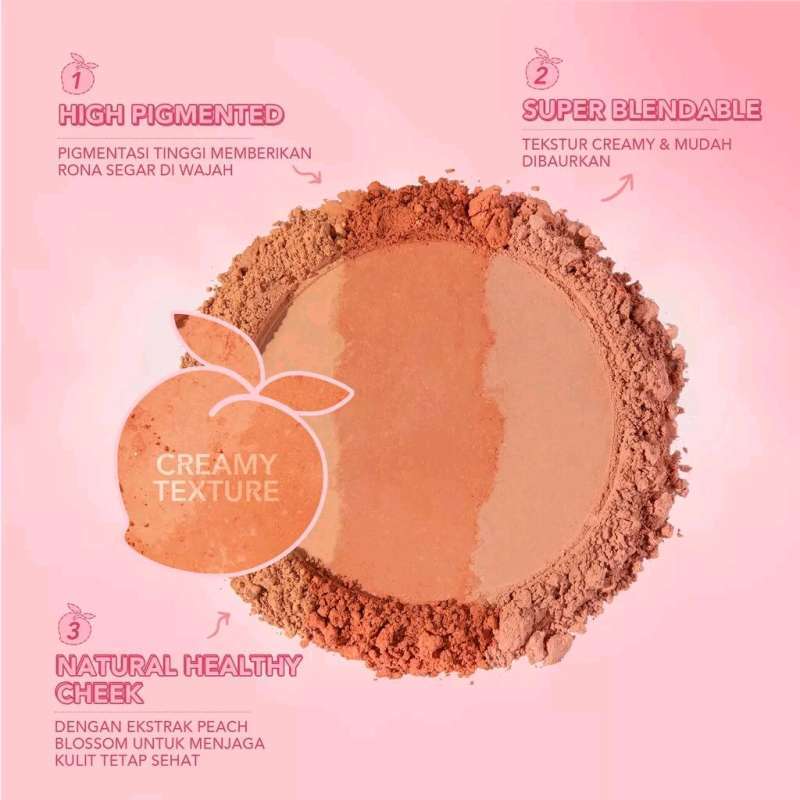 Jual You Simplicity Flush Blush | Natural Face Cheek | Pigmented Powder ...