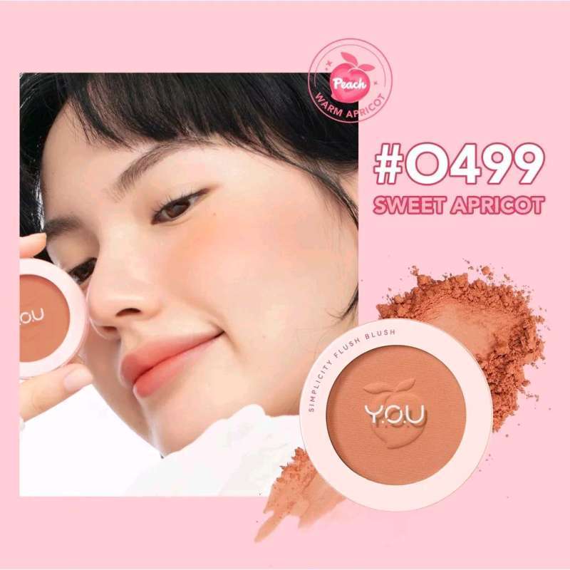 Jual You Simplicity Flush Blush | Natural Face Cheek | Pigmented Powder ...