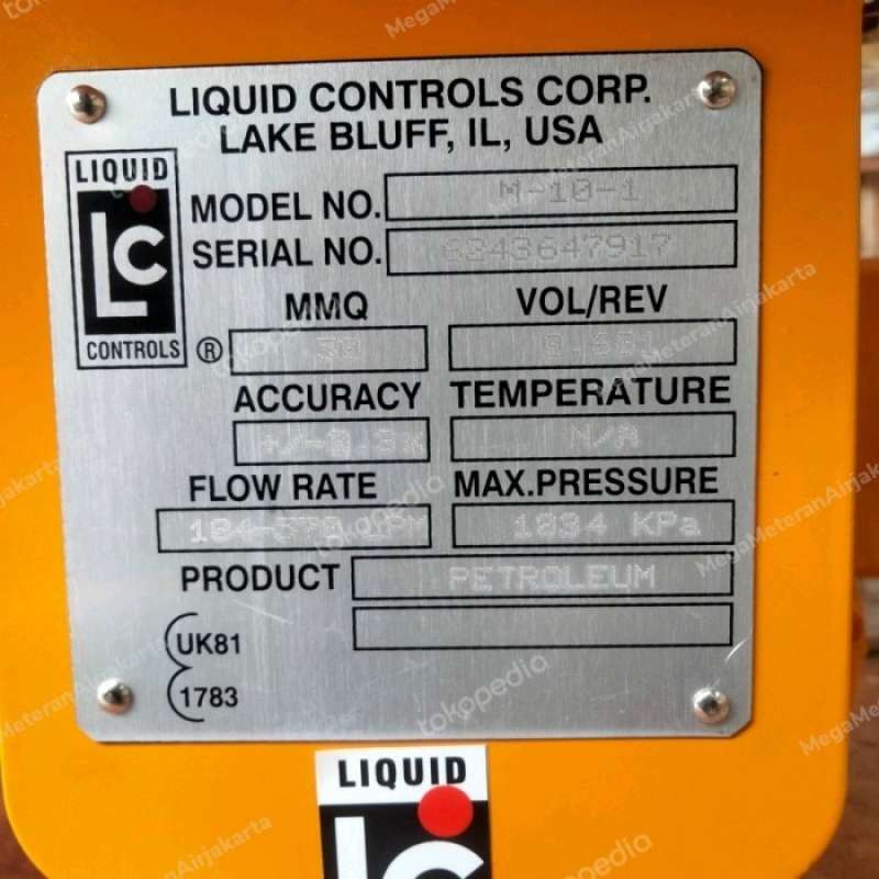 Jual Flow Meter Liquid Control (lc) M10-1 Type 150gpm/550lpm Di Seller ...
