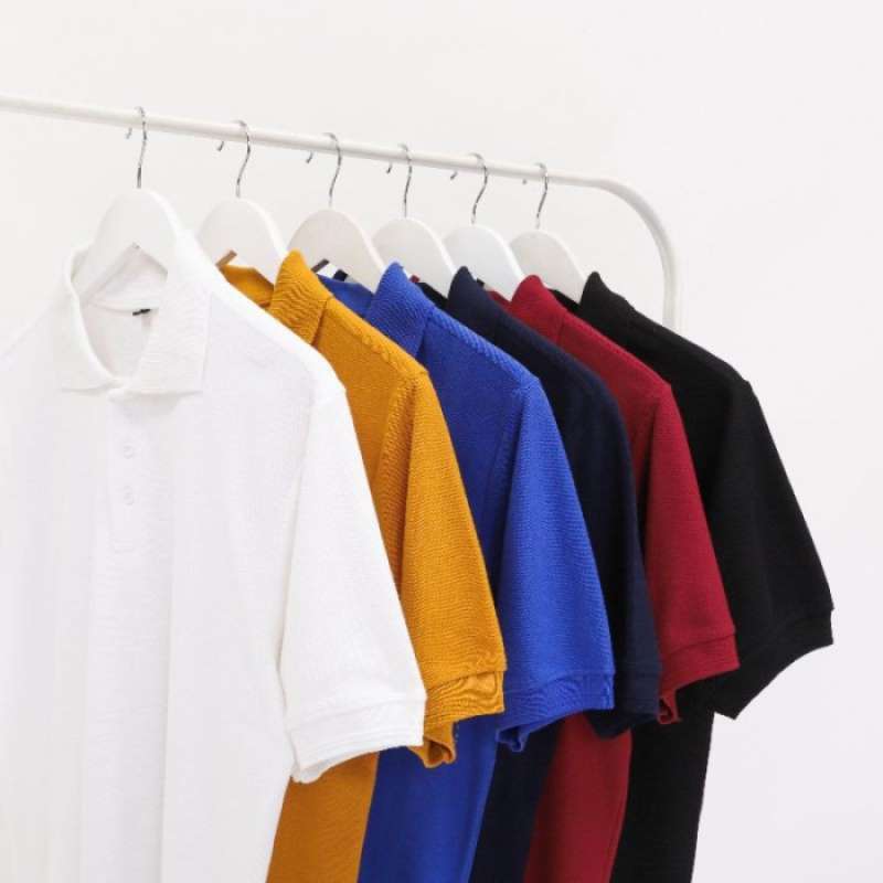Jual Polo Shirt / Kaos Polo Kerah / Kaos Kerah Premium - S Biru Benhur ...