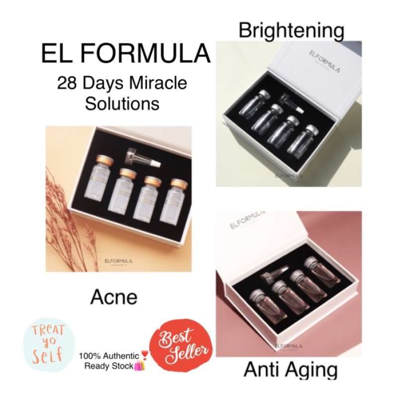 Promo EL FORMULA 28 Days Miracle Solution (Acne/Whitening/Anti Aging ...