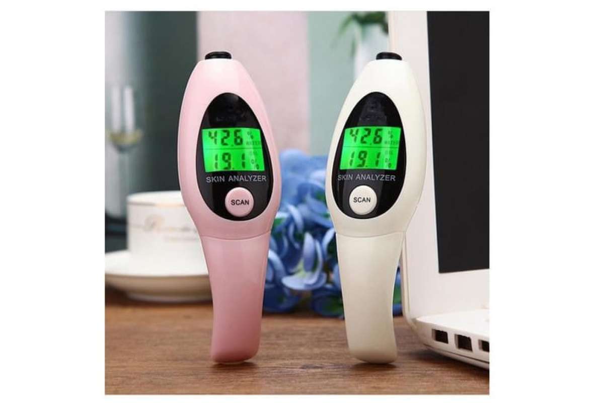 Promo LCD Digital Water Moisture + Oil Face Skin Body Care Meter Tester ...