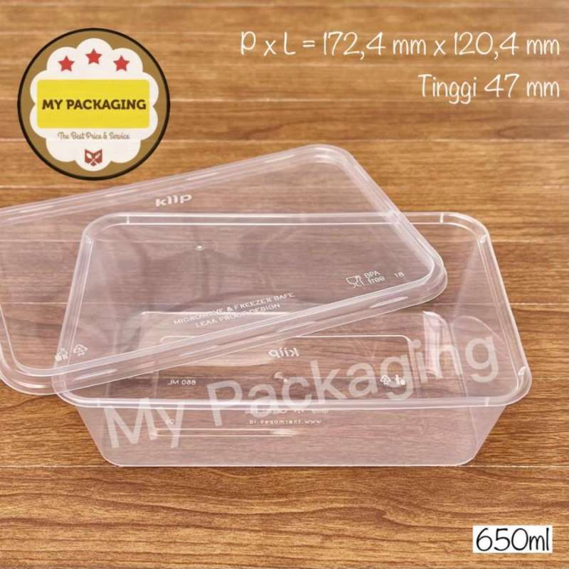 Jual Food Box / Container Microwave / Thin Wall /kotak Makan 650ml ...