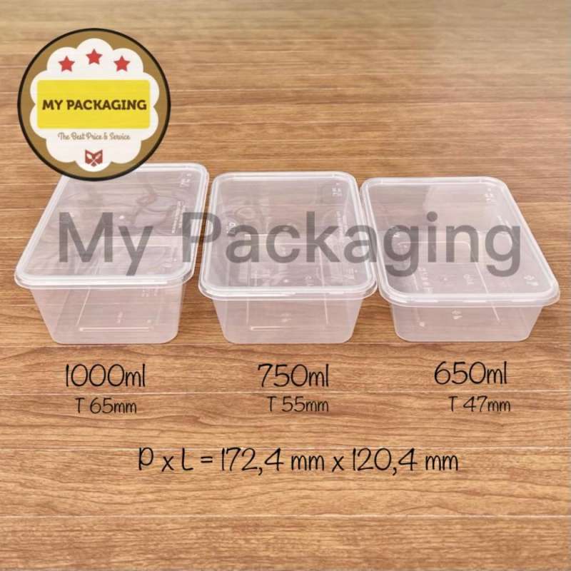 Jual Food Box / Container Microwave / Thin Wall /kotak Makan 650ml ...