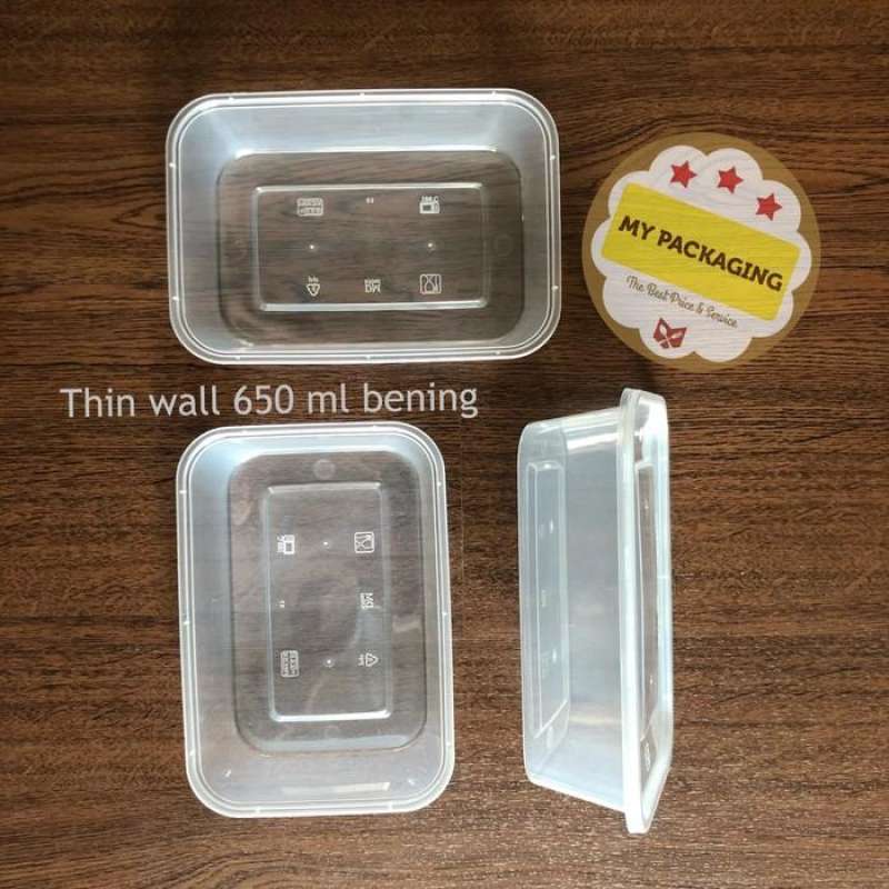 Jual Food Box / Container Microwave / Thin Wall /kotak Makan 650ml ...