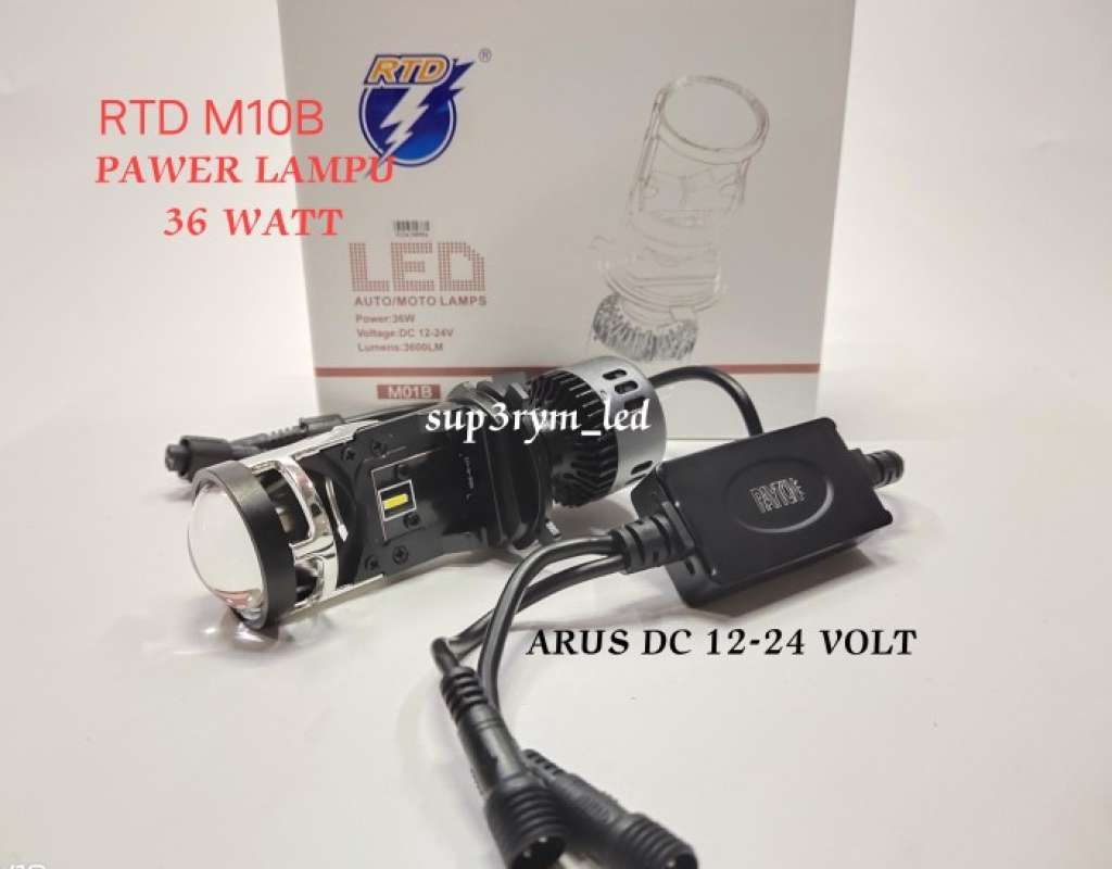 Promo Lampu Utama Led Mini Projector H4 Rtd M01B H4 Original High Low ...