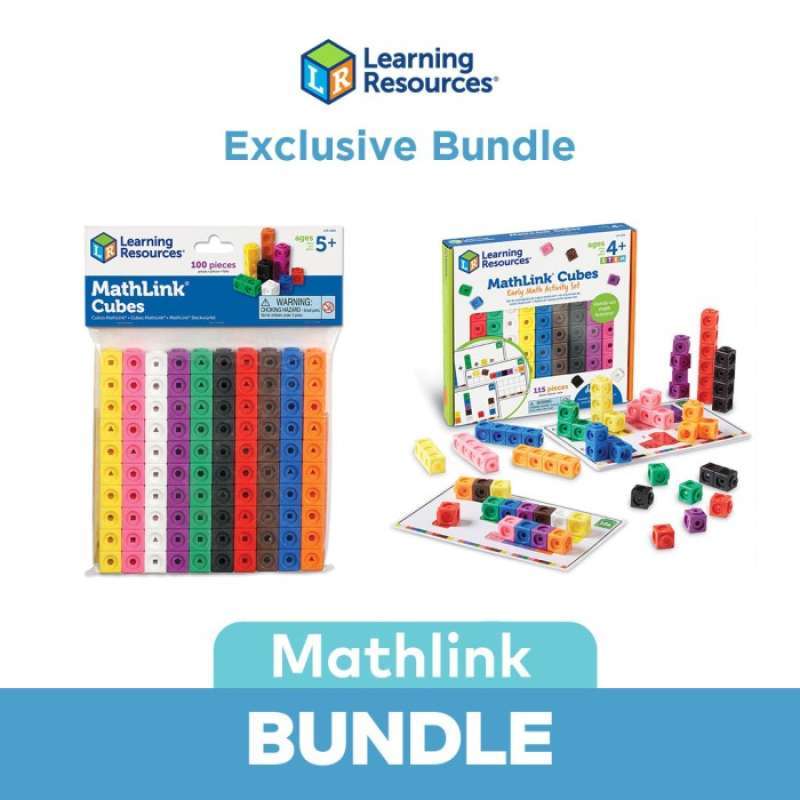 Jual early math activity set bundle mathlink cubes mainan edukasi ...