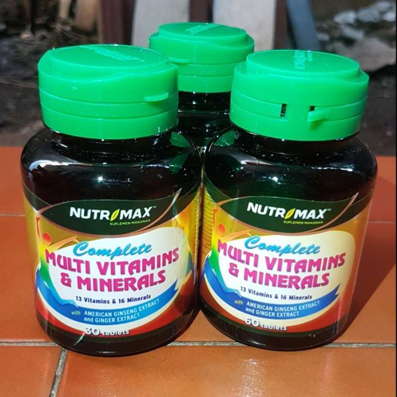 Jual Nutrimax Complete Multivitamin & Mineral Isi 30 Tablet - Multi ...