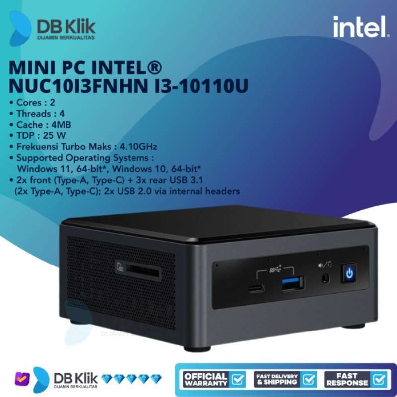Promo Mini PC Intel NUC10I3FNHN Core i3-10110U - NUC Intel NUC10I3FNHN Diskon 23% di Seller ...