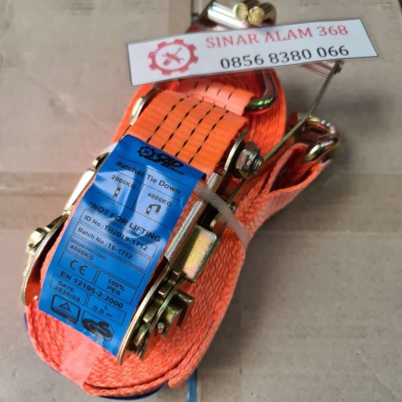 Promo Ratchet Tie Down Webbing Lashing Cargo Belt Treck 4ton 12m Ã— 2 ...