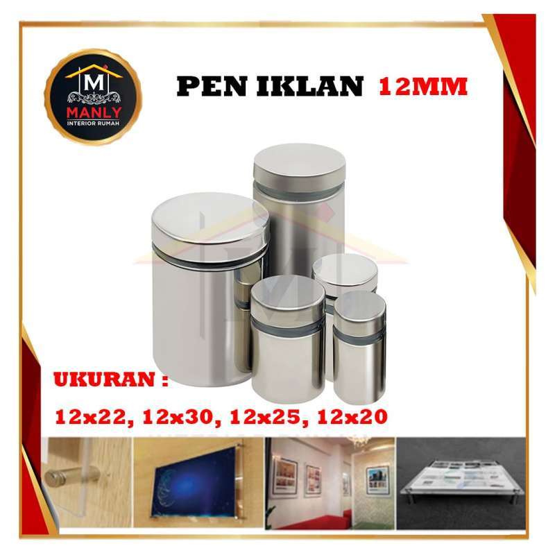 Jual Pen Iklan 12 X 20 Mm / Pen Baut Iklan Kaca Akrilik / Sign Board ...