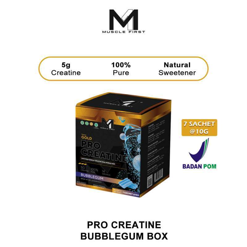Jual Muscle First Gold pro Creatine Bubble Gum 1 Box- Menambah Massa ...