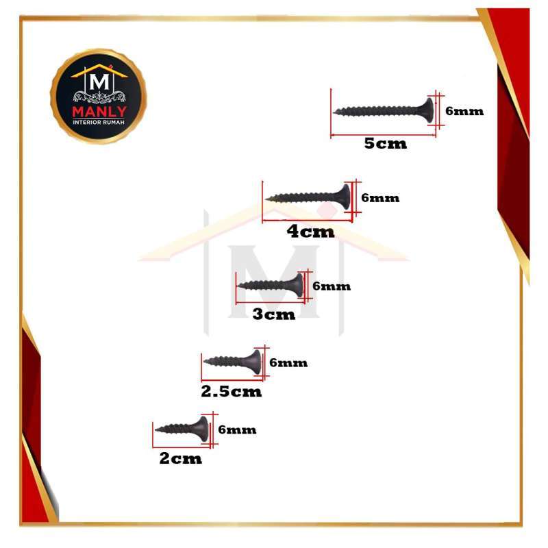 Jual Skrup Sekrup Triplek FAB 100 Gram / Sekrup Triplek & Kayu Gypsum ...