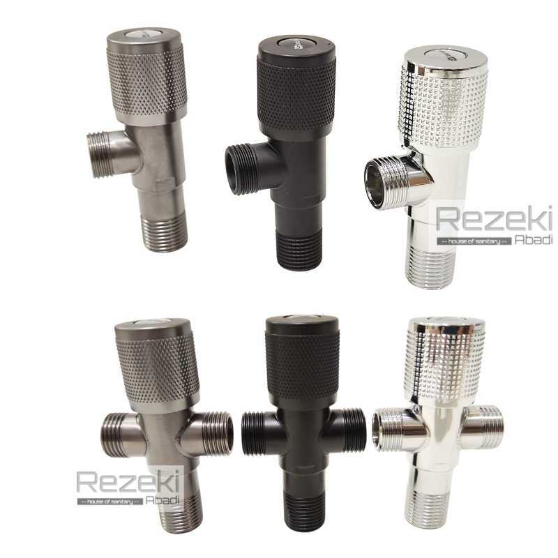 Promo Stop Kran Cf Single Double Stainless - Kran Kloset Wastafel ...