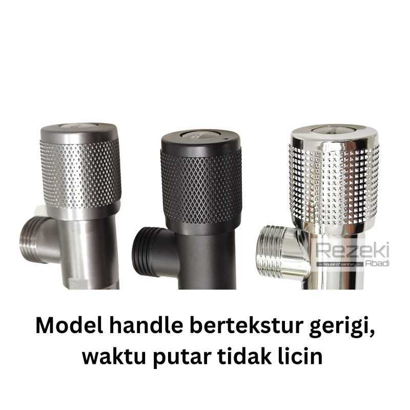 Promo Stop Kran Cf Single Double Stainless - Kran Kloset Wastafel ...