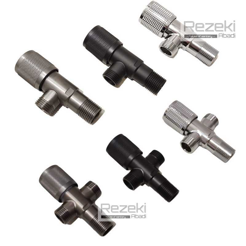 Promo Stop Kran Cf Single Double Stainless - Kran Kloset Wastafel ...