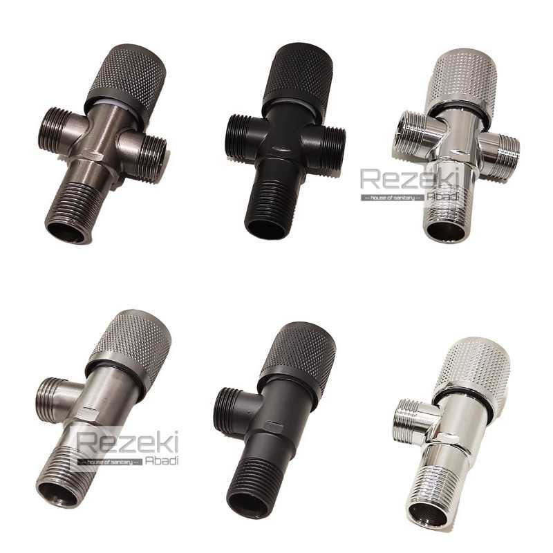 Promo Stop Kran Cf Single Double Stainless - Kran Kloset Wastafel ...