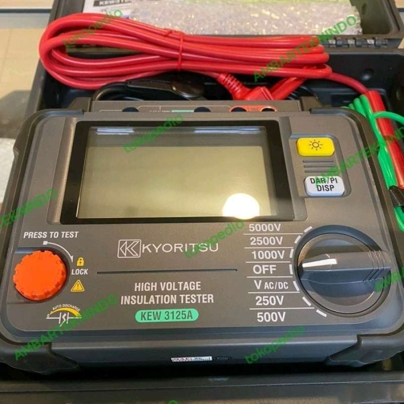Promo Kyoritsu 3125a High Voltage Insulation Tester Megger 5kv 5000v ...