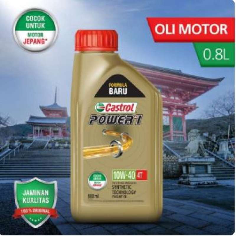 Promo Oli Mesin Motor Castrol POWER1 4T 10W-40 Kemasan 0.8L Diskon 25% di Seller Blibli.com ...