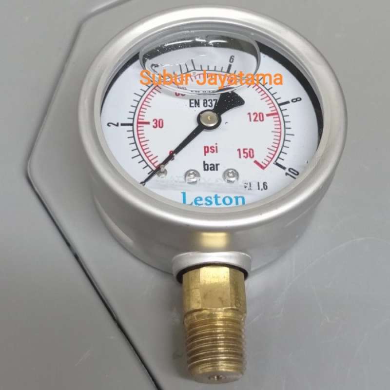 Promo Pressure Gauge Manometer Stainless 4 inchi 10 Bar 150 Psi Diskon ...