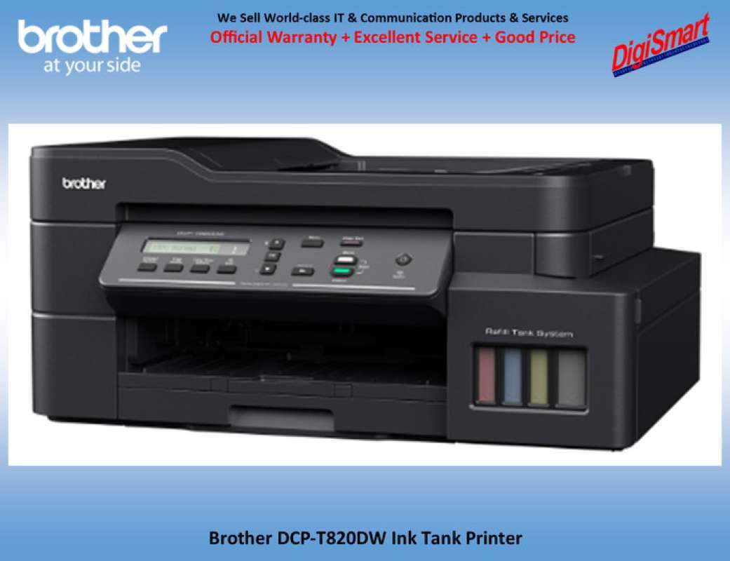 Jual Printer Brother Dcp-t820dw Ink Tank Multi-fungsi Wifi Duplex Adf # ...