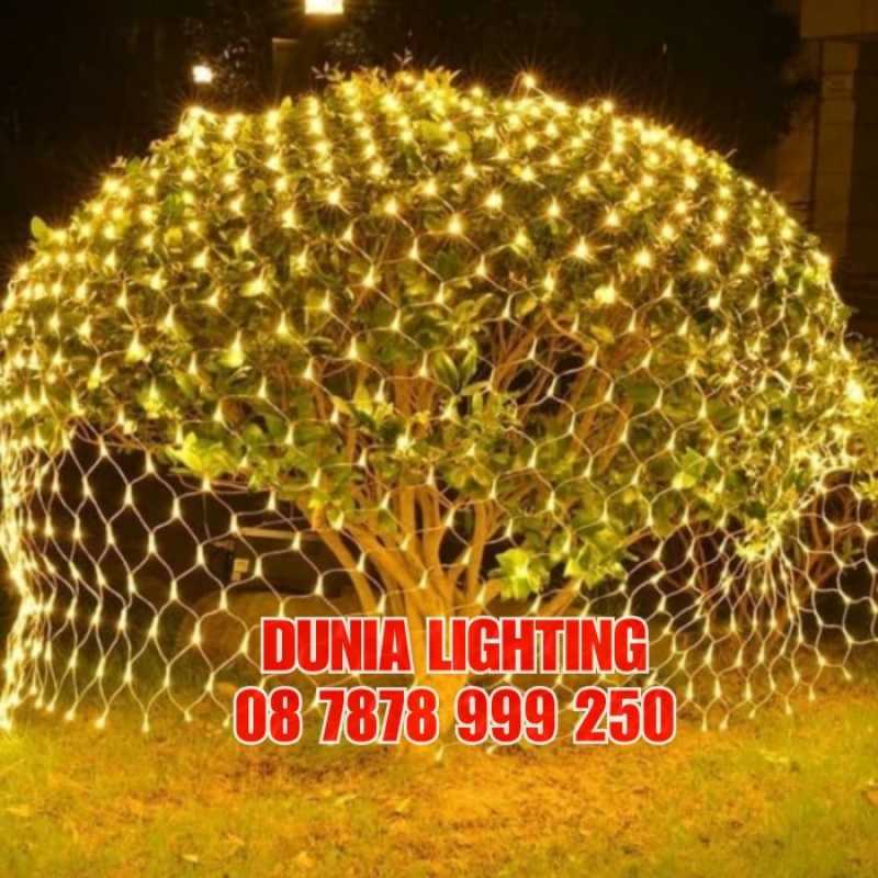 Jual LAMPU NATAL LED JALA 3x3m 3x3 meter LAMPU HIAS JARING LED ...